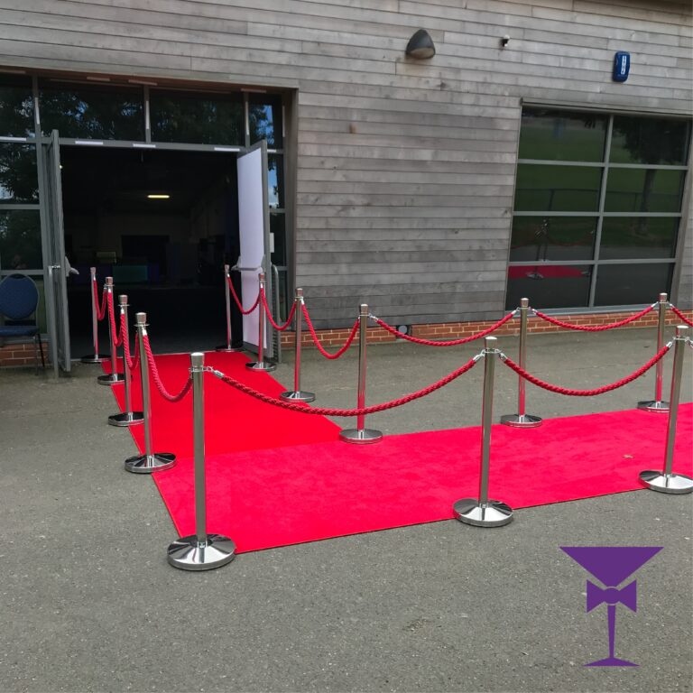 Luxury VIP Entrance Runner Red Carpet Hire in Surrey