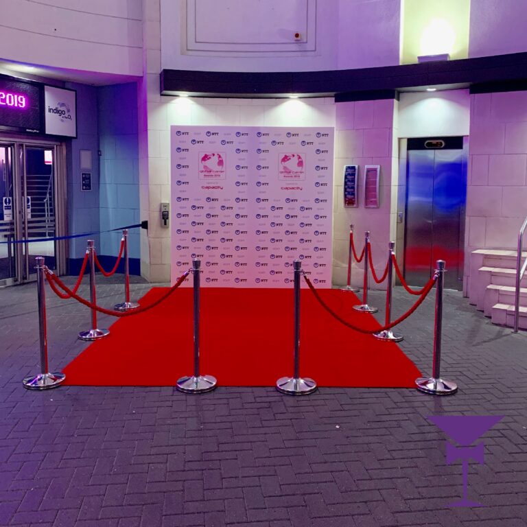 Luxury VIP Entrance Runner Red Carpet Hire in Surrey
