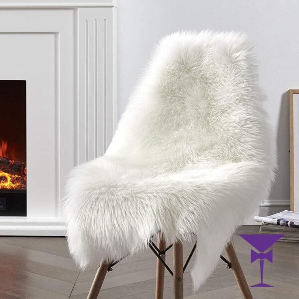 Fluffy White Faux Fur Sheepskin Throw Hire - Daniel Lay Event Services