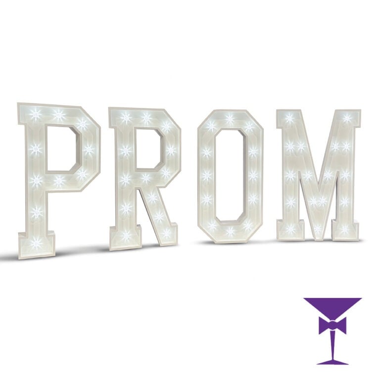 PROM Light up Letter Hire - Daniel Lay Event Services