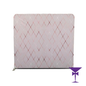 Criss Cross Rose Gold Backdrop Hire - Daniel Lay Event Services